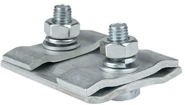 Зажим соединительный плашечный 2 болта М8 (D провода 9.1.12.0мм) ПС-2-1 PROxima, EKF PS-2-1 (6 шт.)