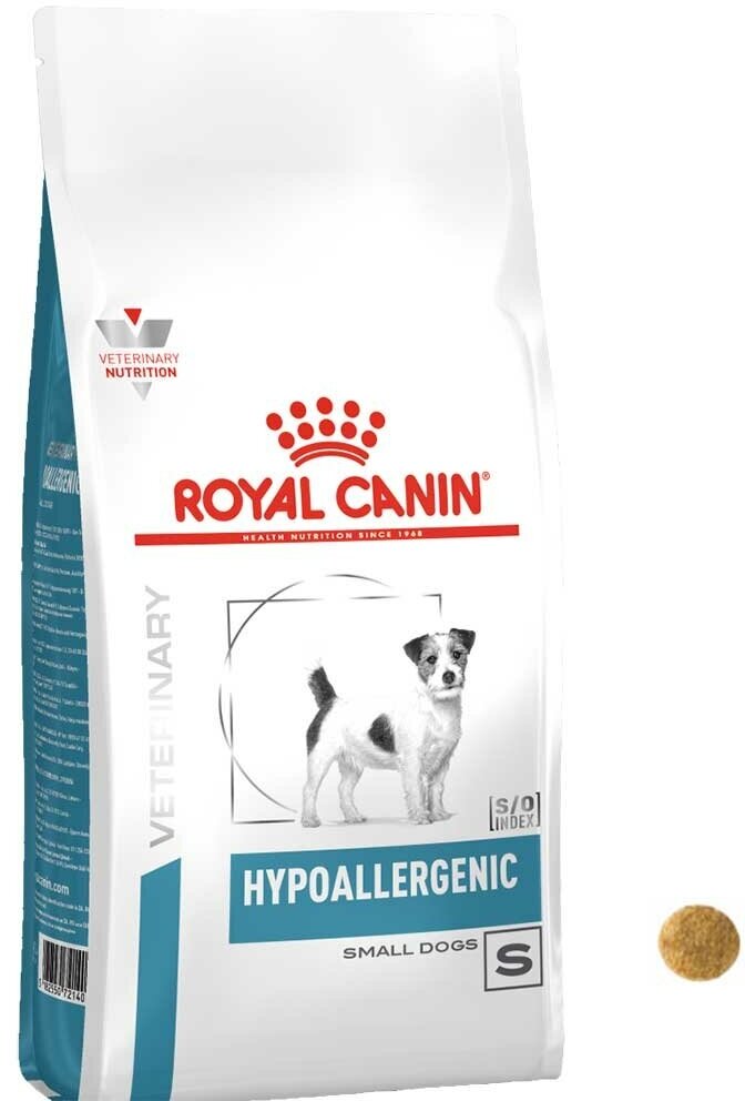 Лечебный сухой корм royal canin veterinary diet canine hypoallergenic hsd24 small dog для собак мелких пород при пищевой непереносимостью 1кг