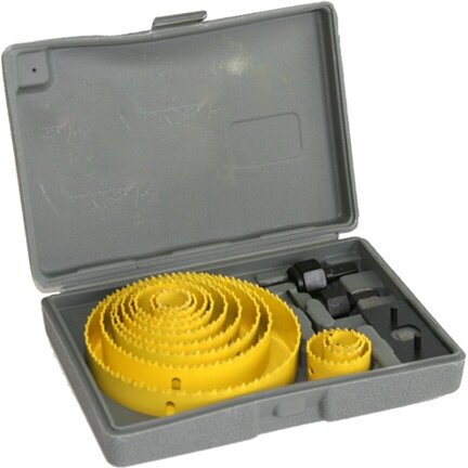 UGO LOKS Набор коронок по дереву 19-127 мм, 16 шт для сверления отверстий в древесине