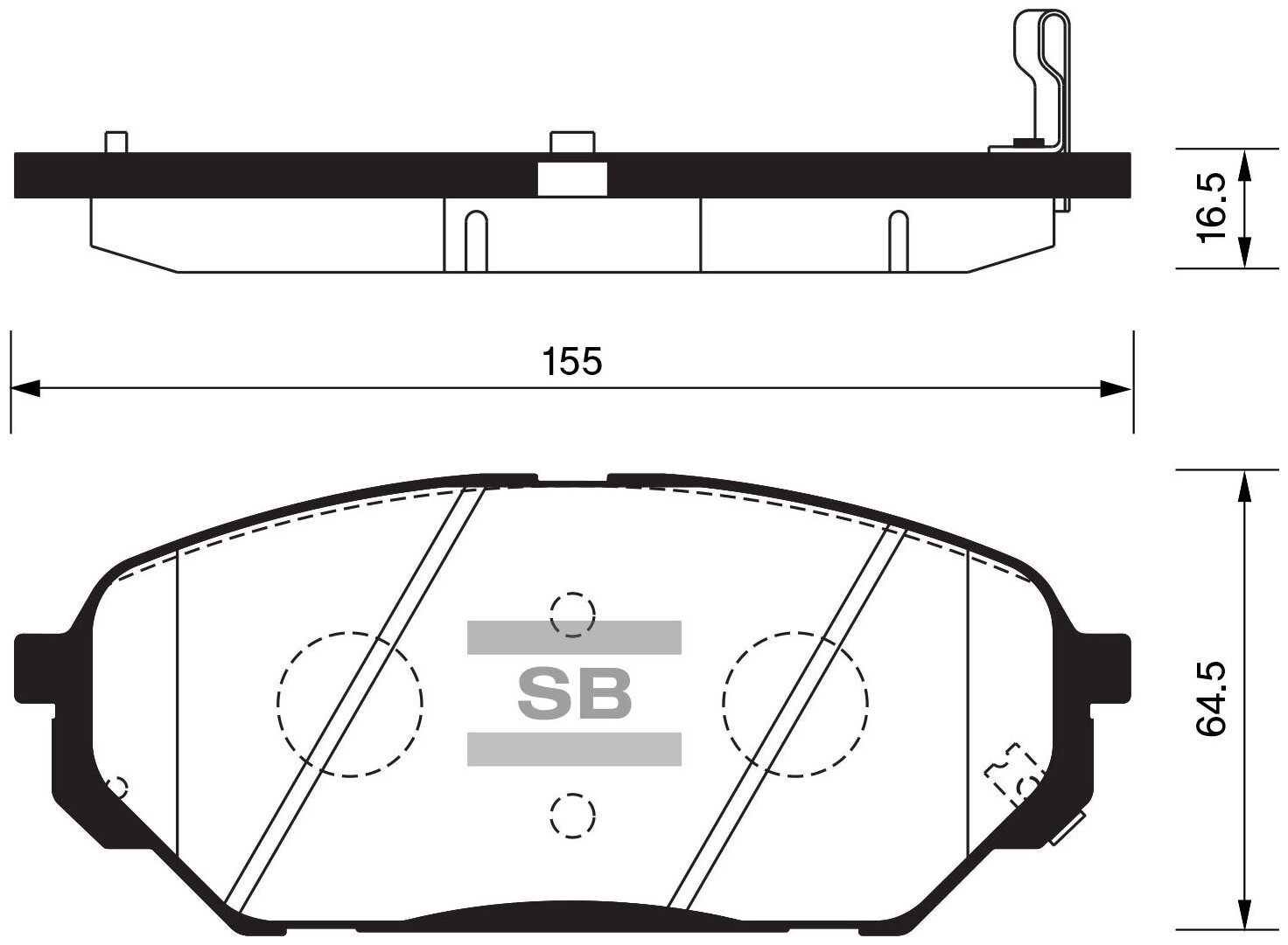 Колодки тормозные дисковые Sangsin brake арт. sp1203