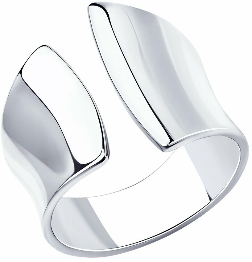 Кольцо, серебро, 925 проба, родирование