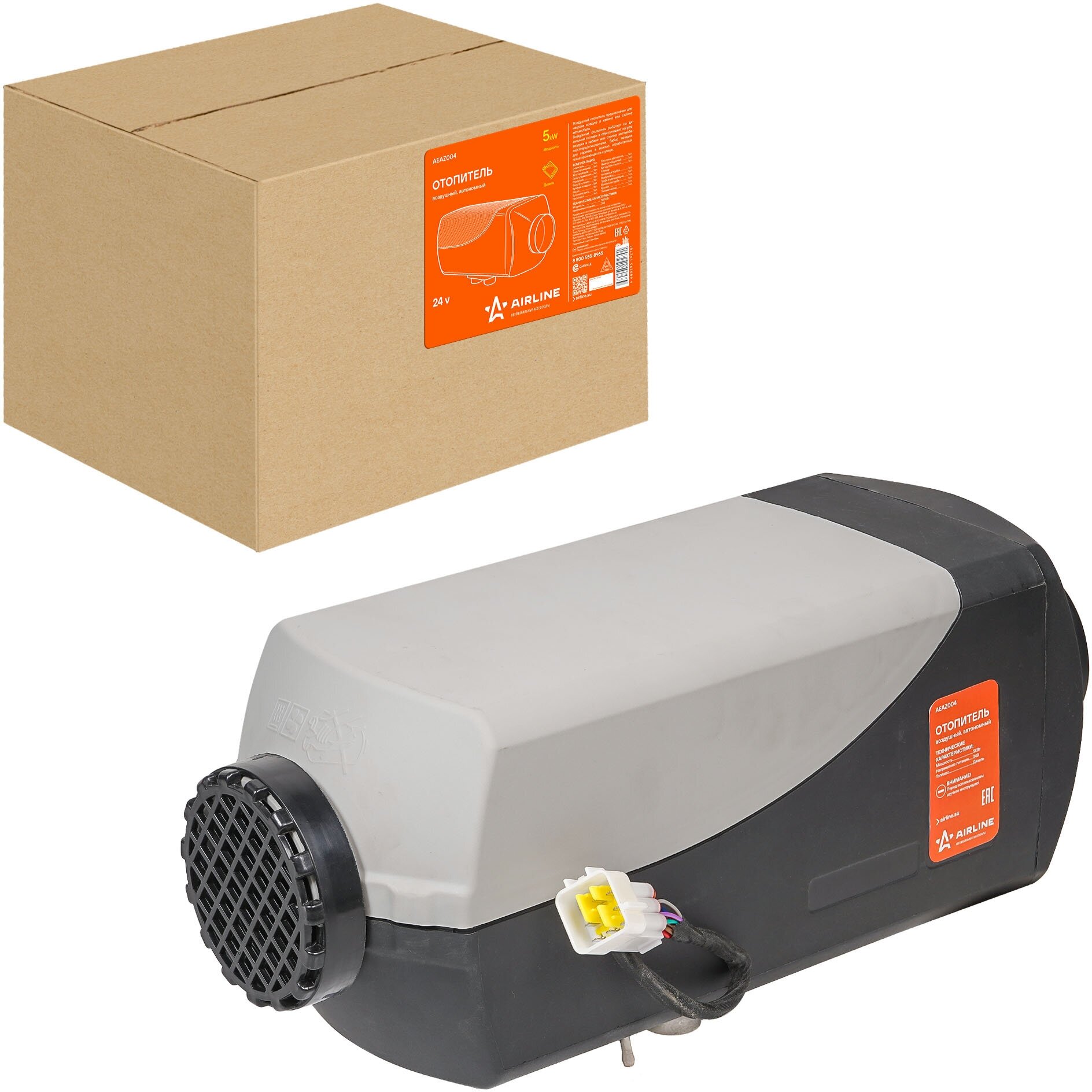 Отопитель воздушный автономный 24В 5000Вт дизель (AIRLINE)