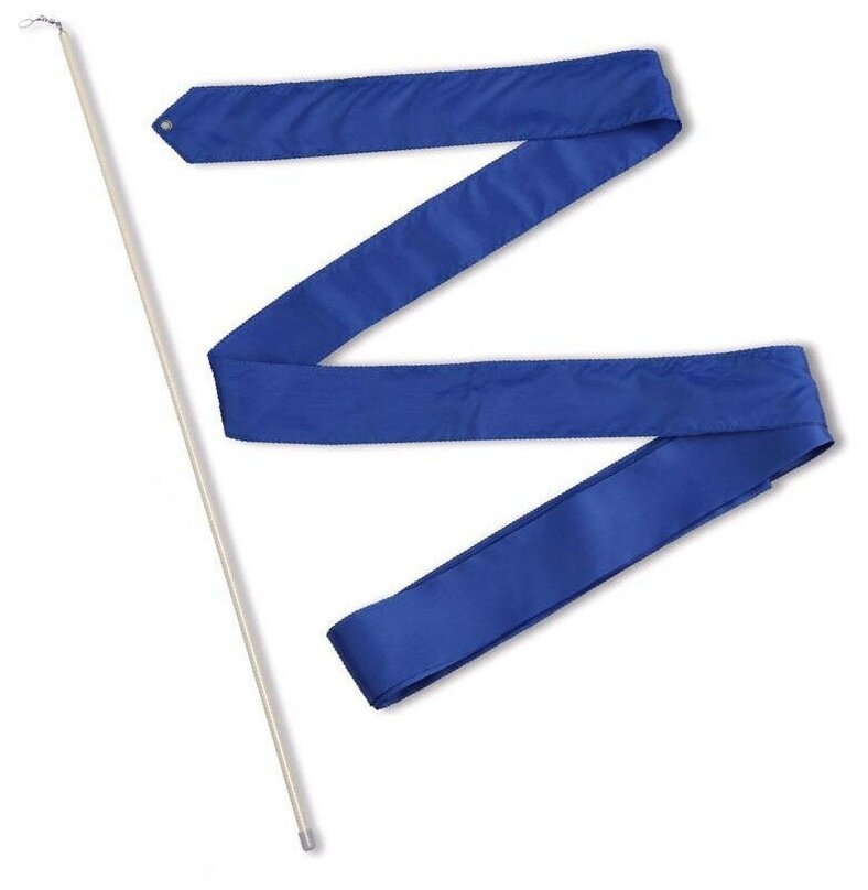 Лента гимнастическая с палочкой 56см, СЕ6-CB, длина 6м, васильковый