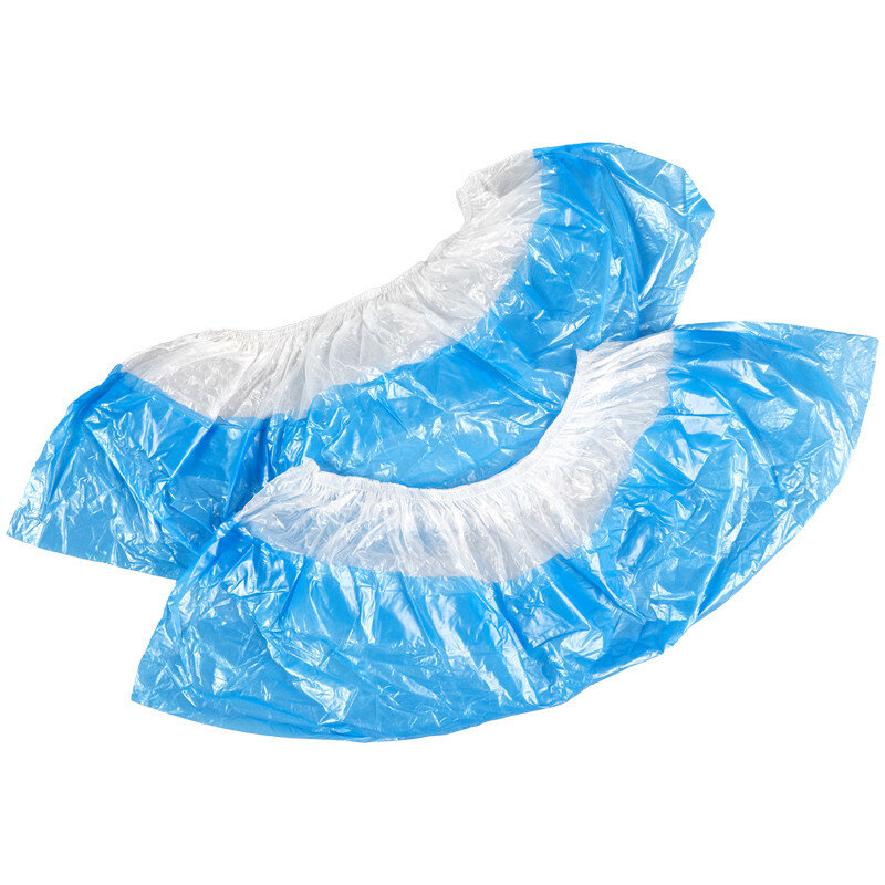 Бахилы одноразовые OfficeClean "Двойные", 80мкм, 7г, ПНД, 100% первич, размер 39*14см, пара, 100 штук, 295488