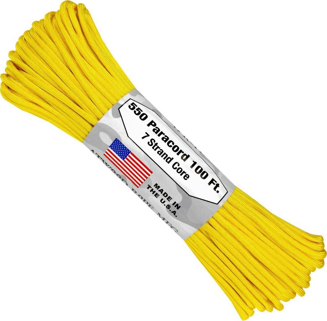 Паракорд Atwood Rope MFG 550 Yellow, 30 м