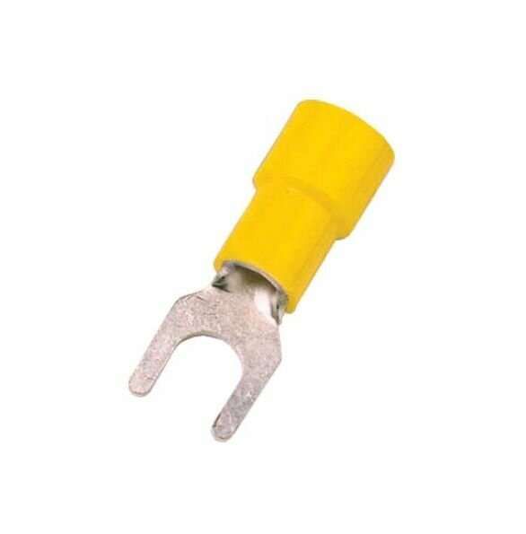 Наконечник вилочный изолированный под сечение провода 4-6мм2 под винт М8 кабельный арт. 42133 Weitkowitz (Германия) (10 штук)