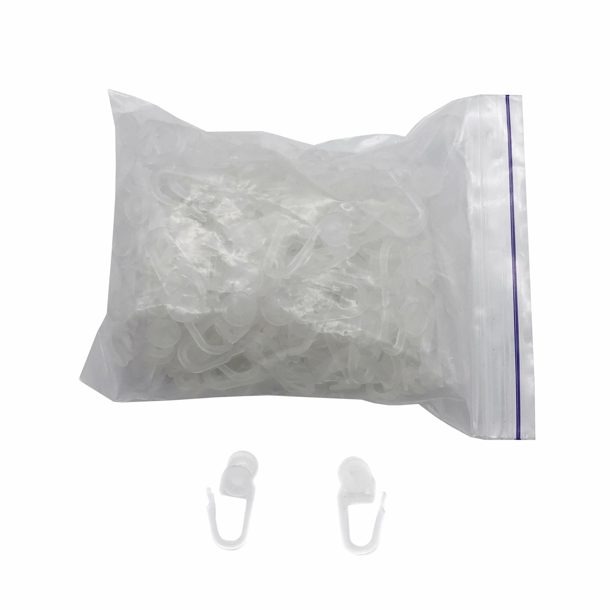 Крючок - ролик для штор пластиковый 100шт/уп