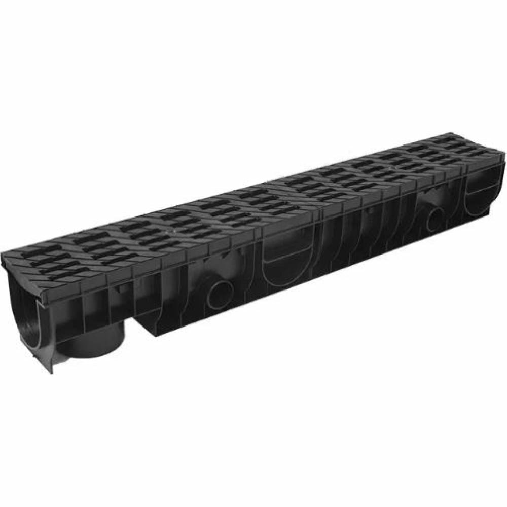 Лоток Ecoteck MEDIUM 100.125 h145 с решеткой пластиковой, кл. В125 46630, из вторичного