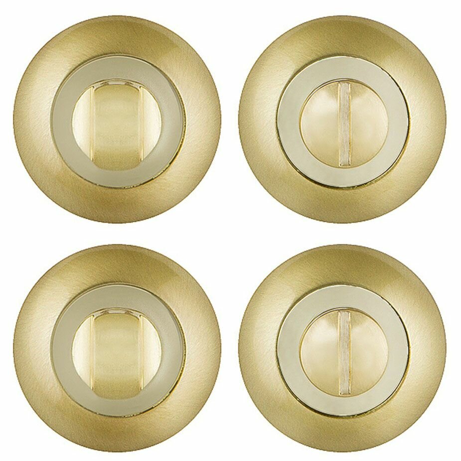 Фиксатор Punto BK6 TL круглая розетка (золото) (2 шт.)