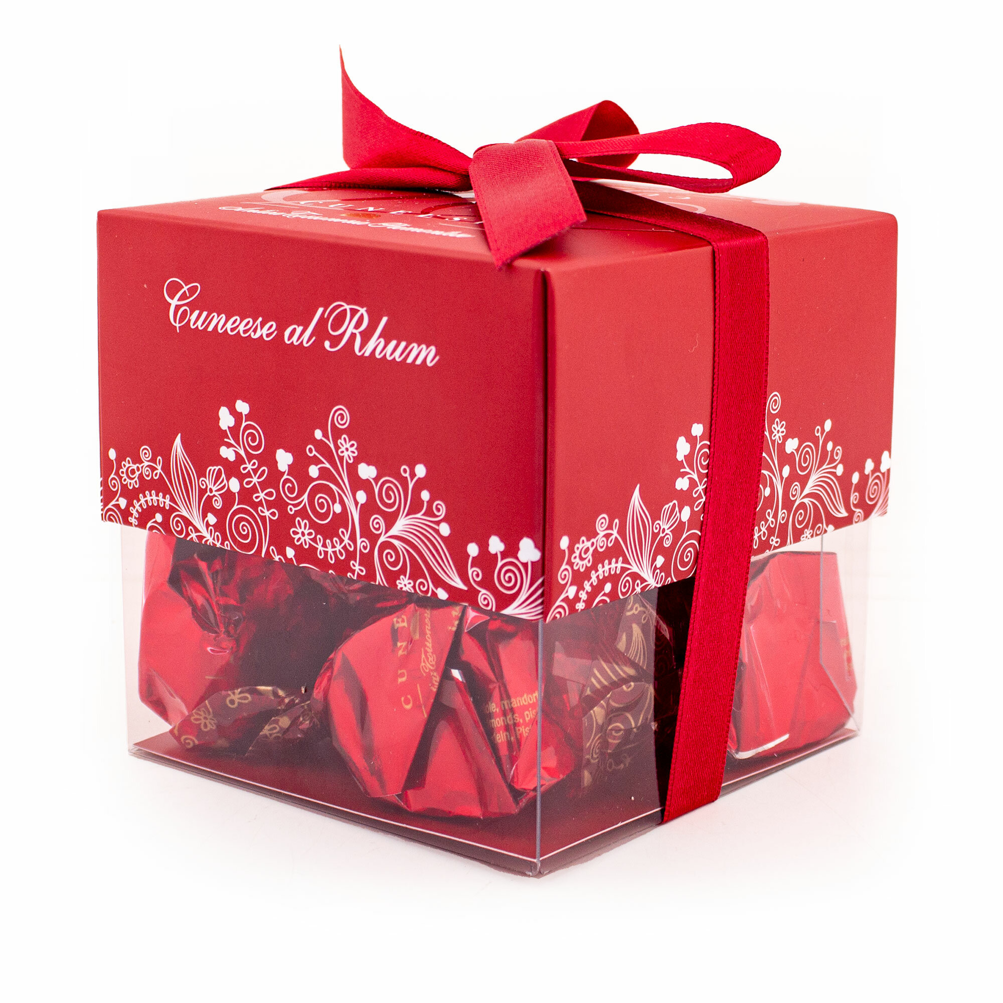 Конфеты 0140 из темного шоколада с начинкой из ромового крема 50% CUNEESE di RHUM, ANTICA TORRONERIA PIEMONTESE, 0,180 кг (карт/кор красный кубик)