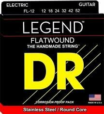 Струны для электрогитары DR Legend Flat Wound FL-12 12-52