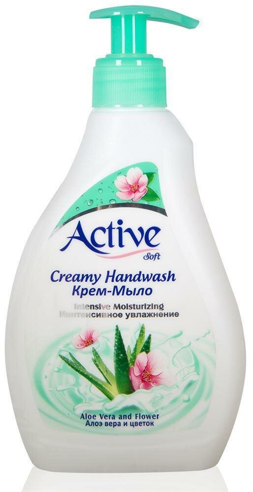 Крем-мыло ACTIVE Крем-мыло 350 мл. С дозатором. Алоэ-Вера (511801641)