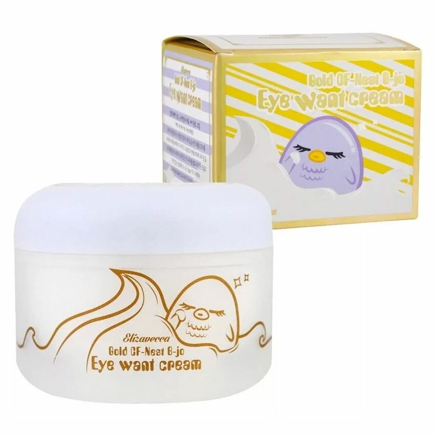Крем Elizavecca Face & Eyes Care Gold CF-Nest B-Jo Eye Want Cream, CF-Nest Крем для глаз с экстрактом ласточкиного гнезда, 100 мл