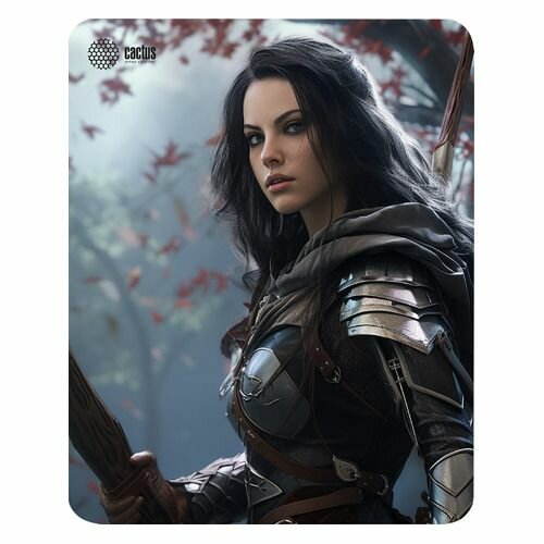 Коврик для мыши Cactus CS-MP-PRO05XL Woman ткань, 400х300х3мм