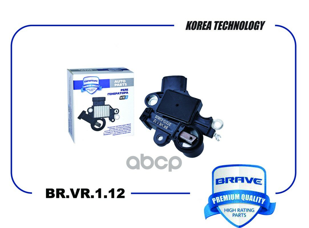 Реле генератора 37370-03805 BR. VR.1.12 Hyundai Solaris II 1.4 17- Kia Rio IV 1. BRAVE арт. BRVR112