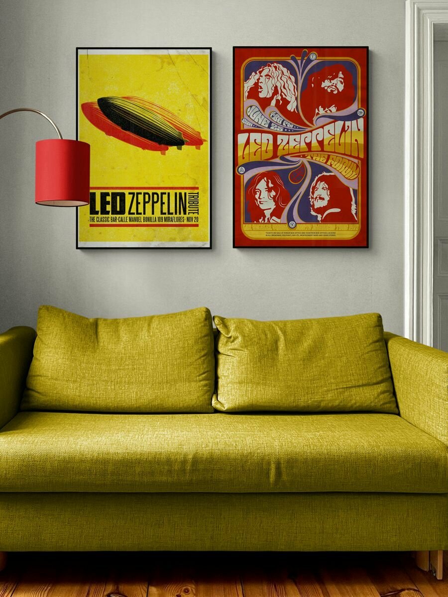 Набор из двух постеров Группа Led Zeppelin