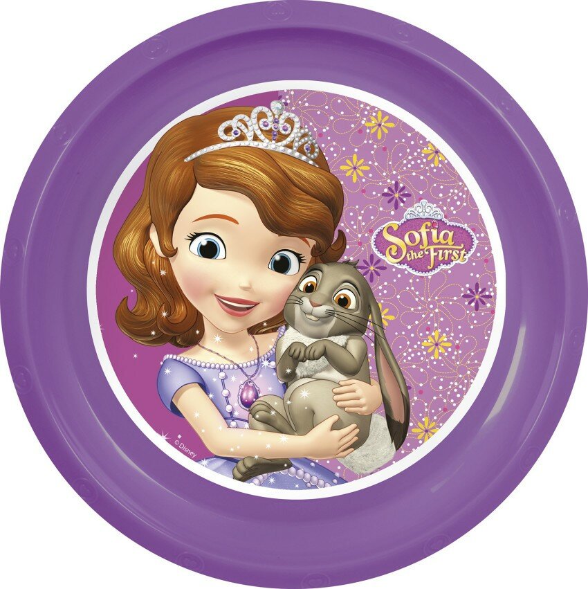 Тарелка пластиковая. Принцесса София (265 283)