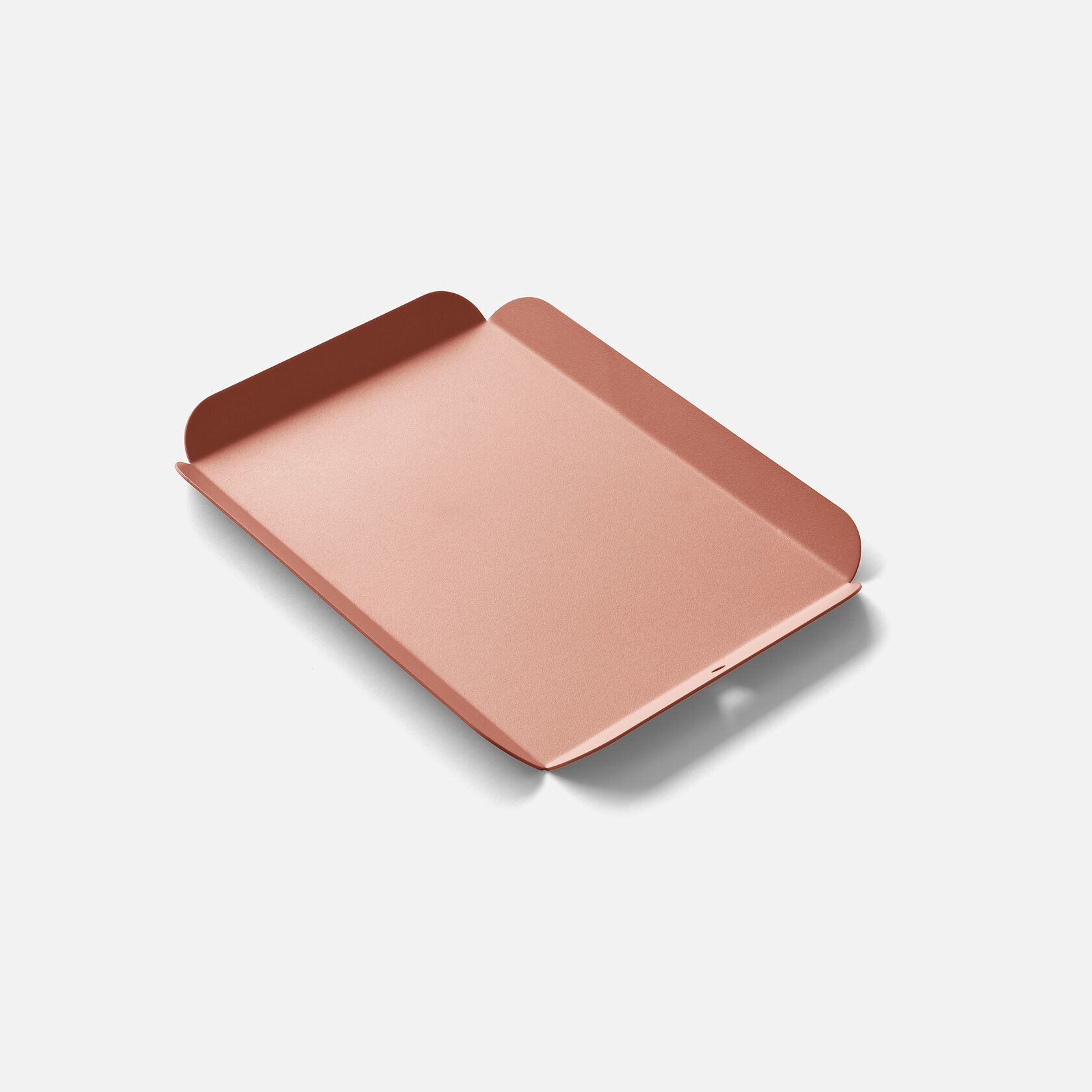 Поднос Delo M, универсальный, прямоугольный, алюминиевый, цвет персиковый, размер 34х25х2,2 см