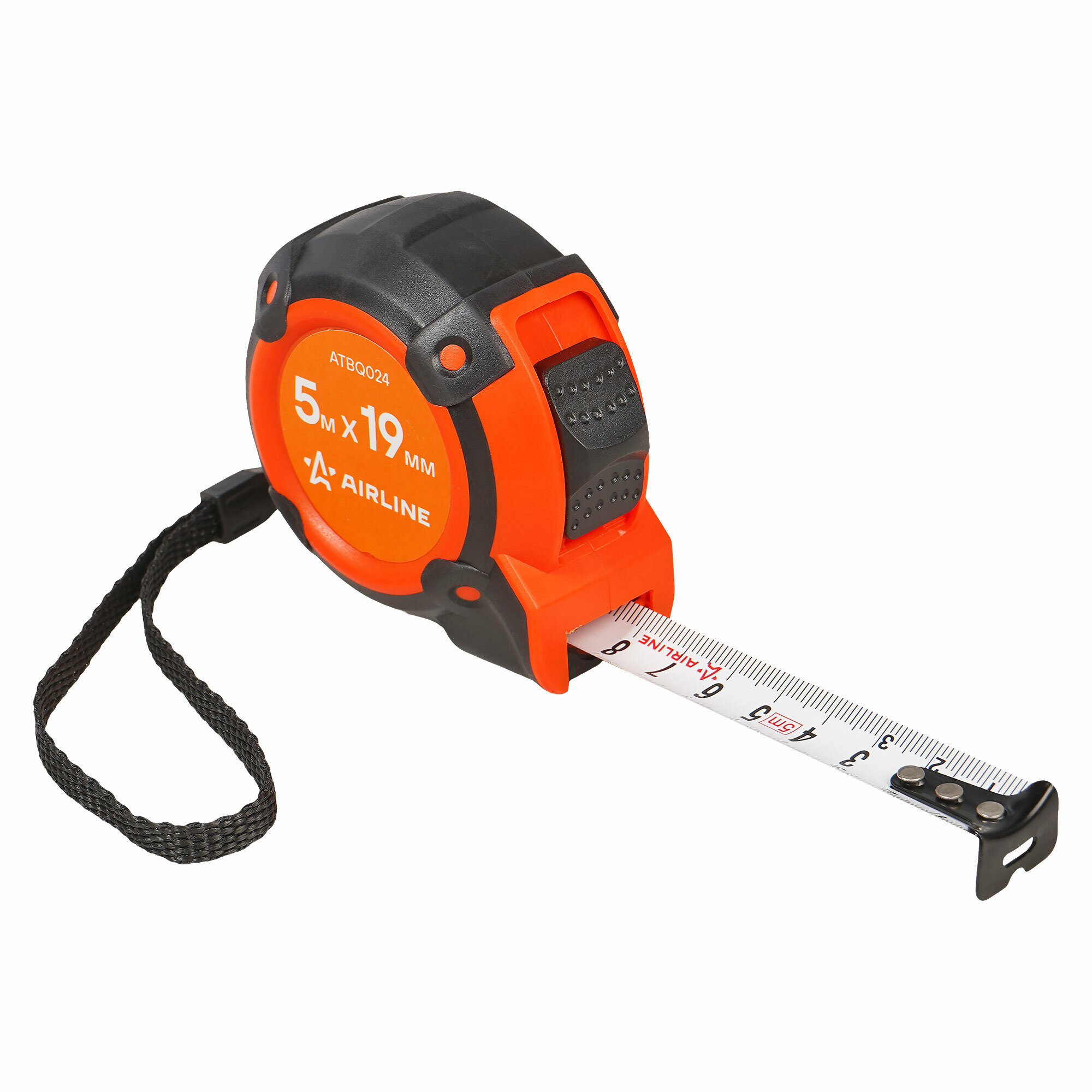 AIRLINE ATBQ024 Рулетка (прорезин. корпус) 5мх19мм