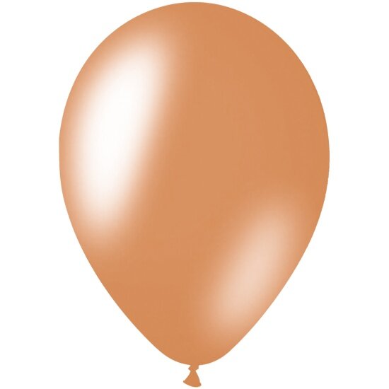 Воздушные шары Meshu М12/30см, металлик, золото, 50 штук