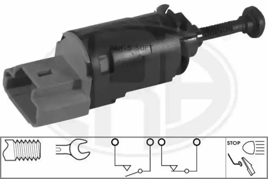 ERA 330629 Датчик вкл. стоп-сигнала CITROEN/PEUGEOT, 1 шт.