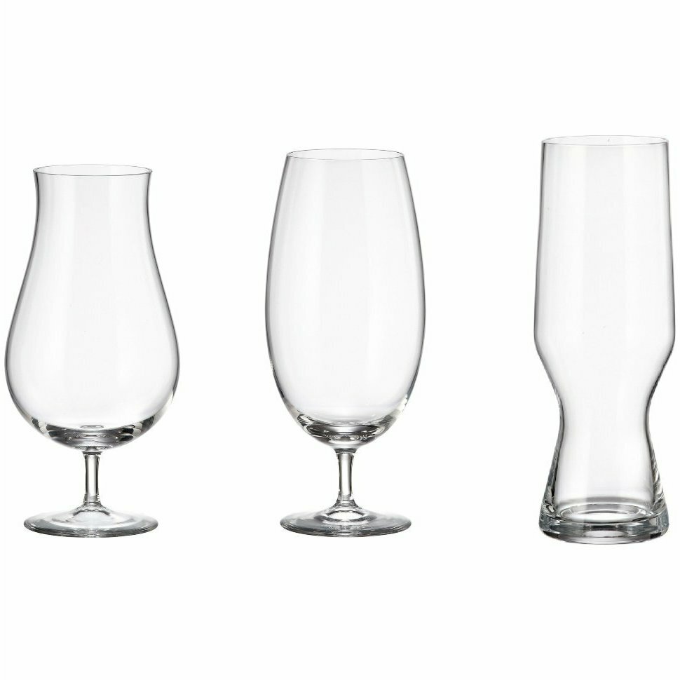 Набор бокалов для пива Crystalite Bohemia "Beercraft" микс 6 шт. (2х680 мл,2х630 мл,2х550 мл.)