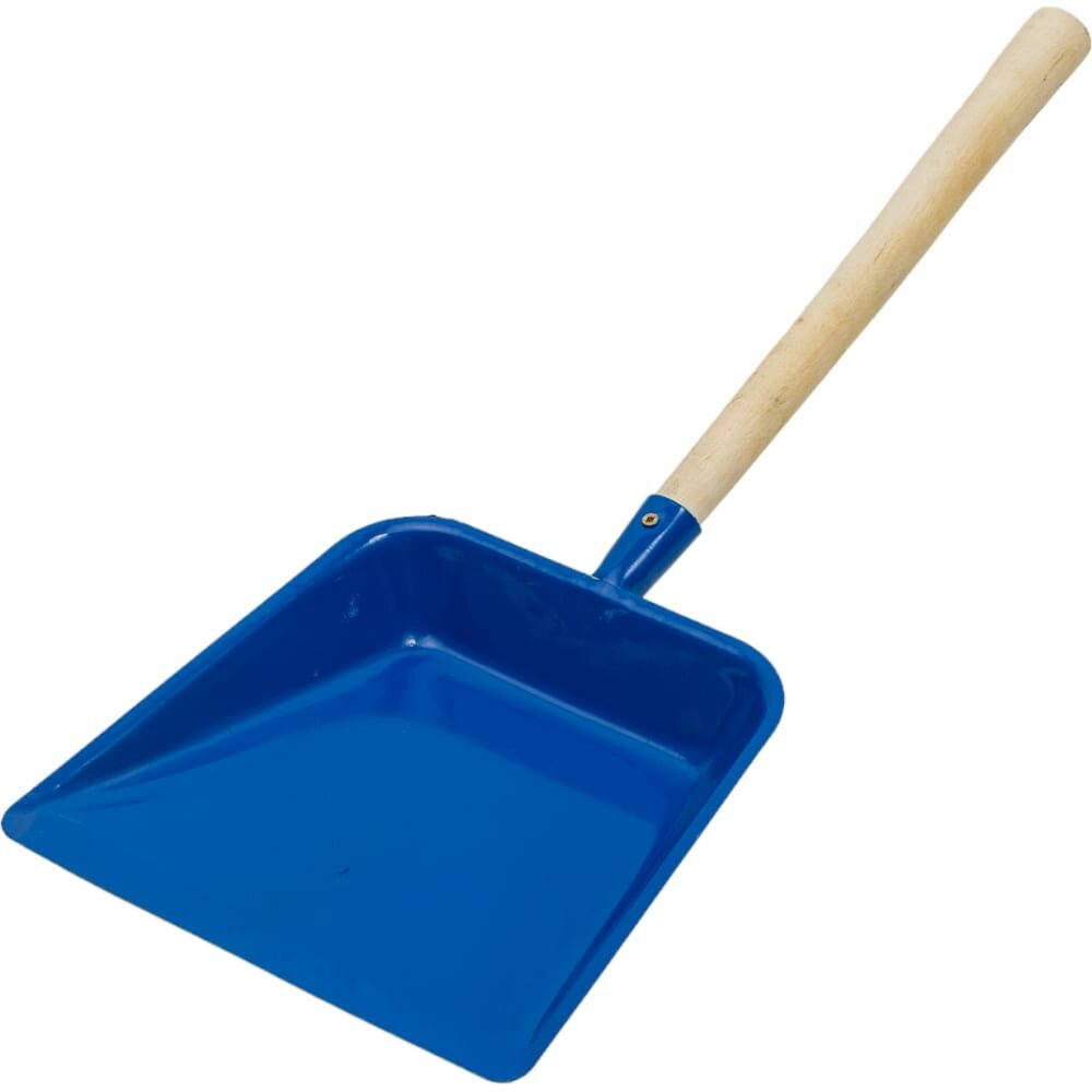 Совок для мусора FORT полупрофессиональный, металлический корпус, деревянная рукоять, удобный для быстрой уборки
