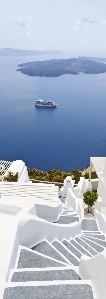 Фотообои Decocode флизелиновые 11-0163-PL Санторини 2,8*1 мелкая вертикальная фактура