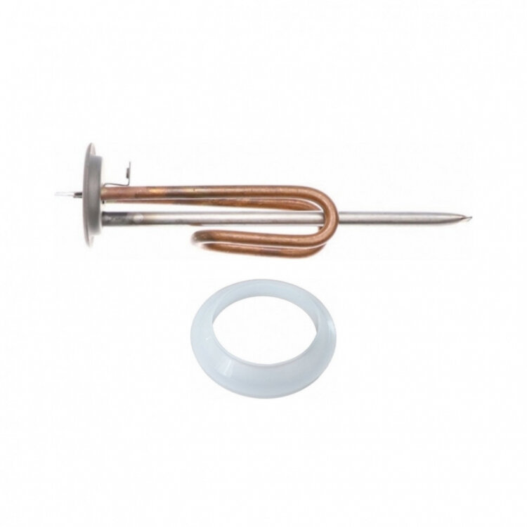 Комплект ТЭН 1кВт (1000Вт) RF для водонагревателя Redber, Timberk, под анод M6 + прокладка, 30011K1