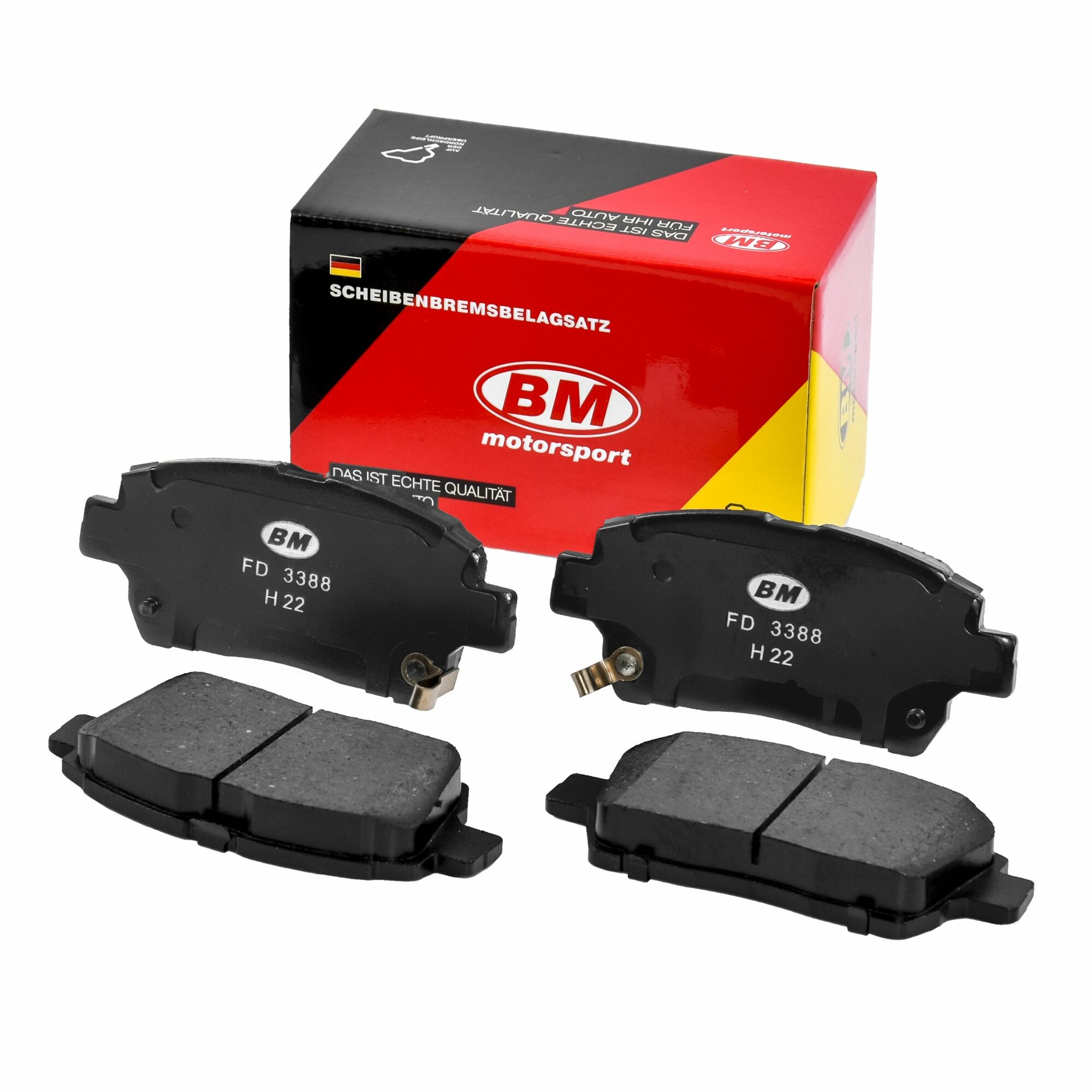 Bm колодки тормозные передние fd3388