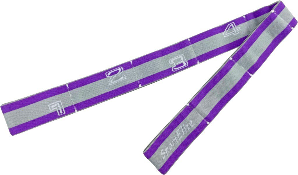Эспандер эластичный SPORTELITE с петлями для хвата, Арт. 1806SE/1807SE, фиолетовый