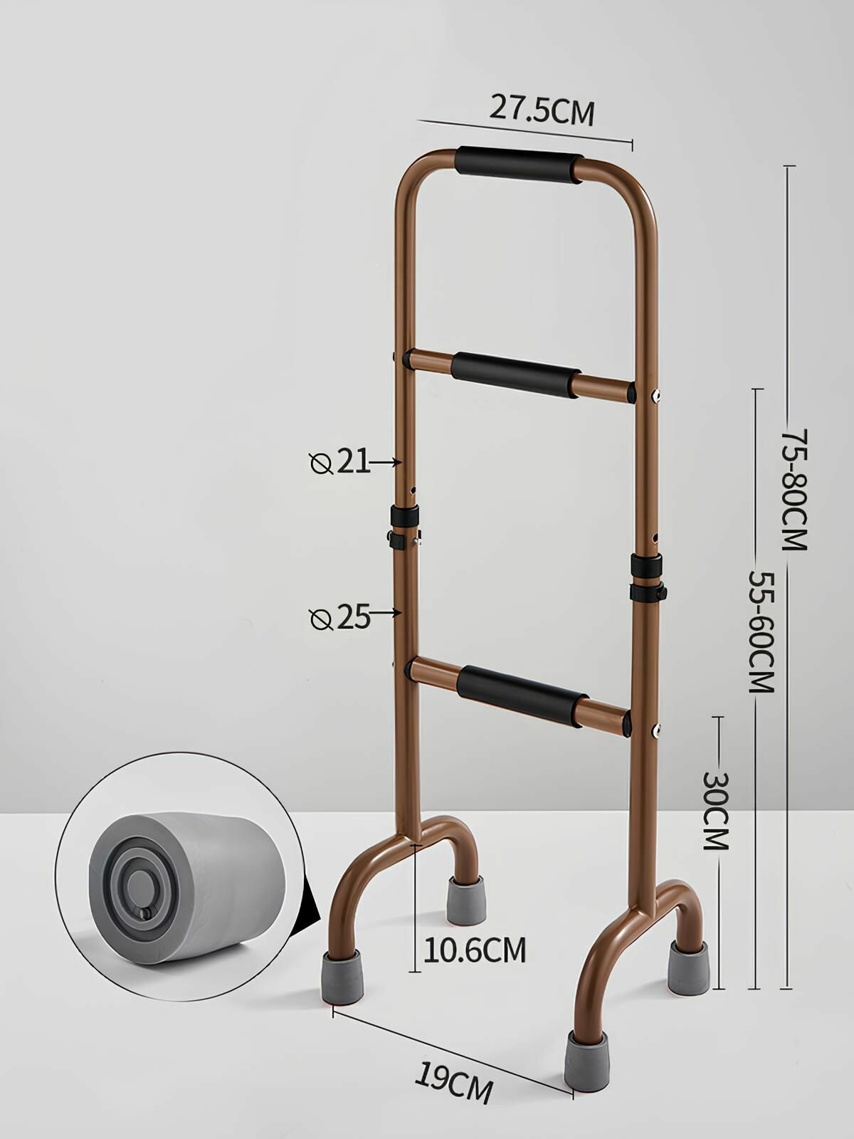 Поручень для ванной и туалета на присосках, вспомогательная опора для инвалидов и пожилых
