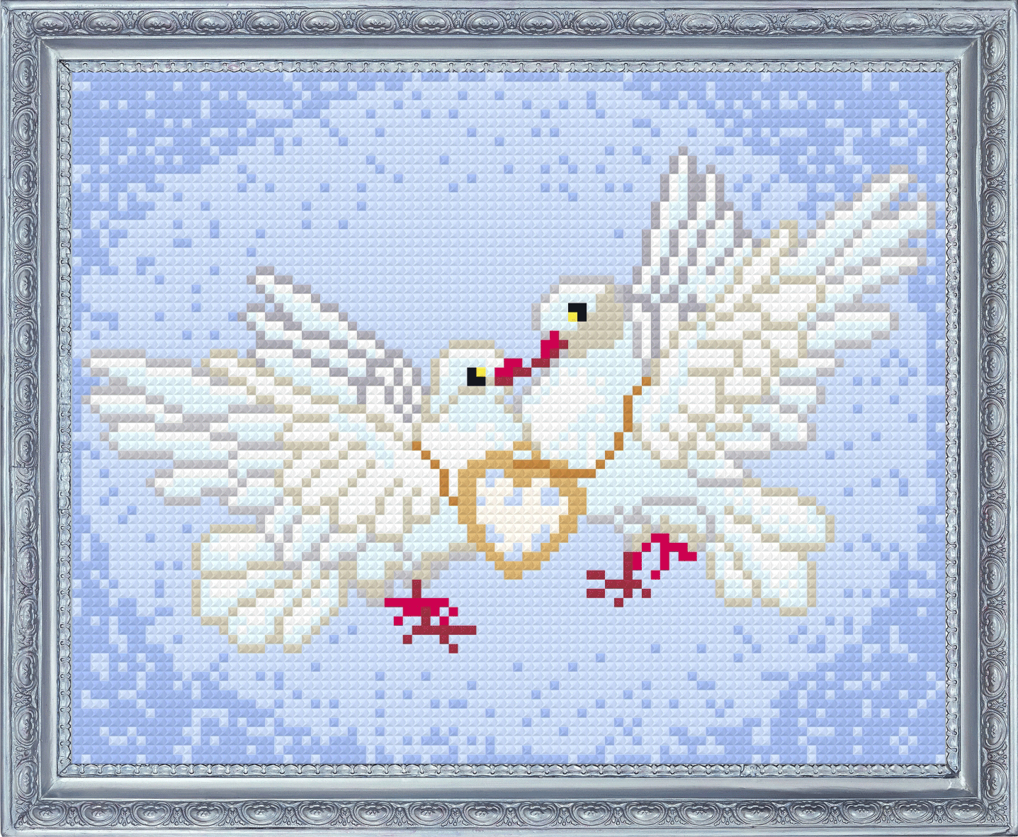 Алмазная мозаика "Счастливы вместе", 23х28 см, свадебная М-012