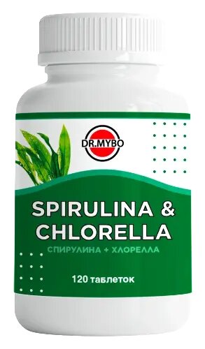 Dr mybo спирулина+хлорелла 120 шт 3уп