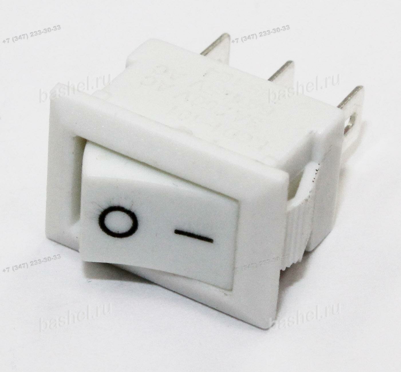 Выключатель SMRS-101W-3 3PIN ON-OFF, 250В/3А, белый/белый