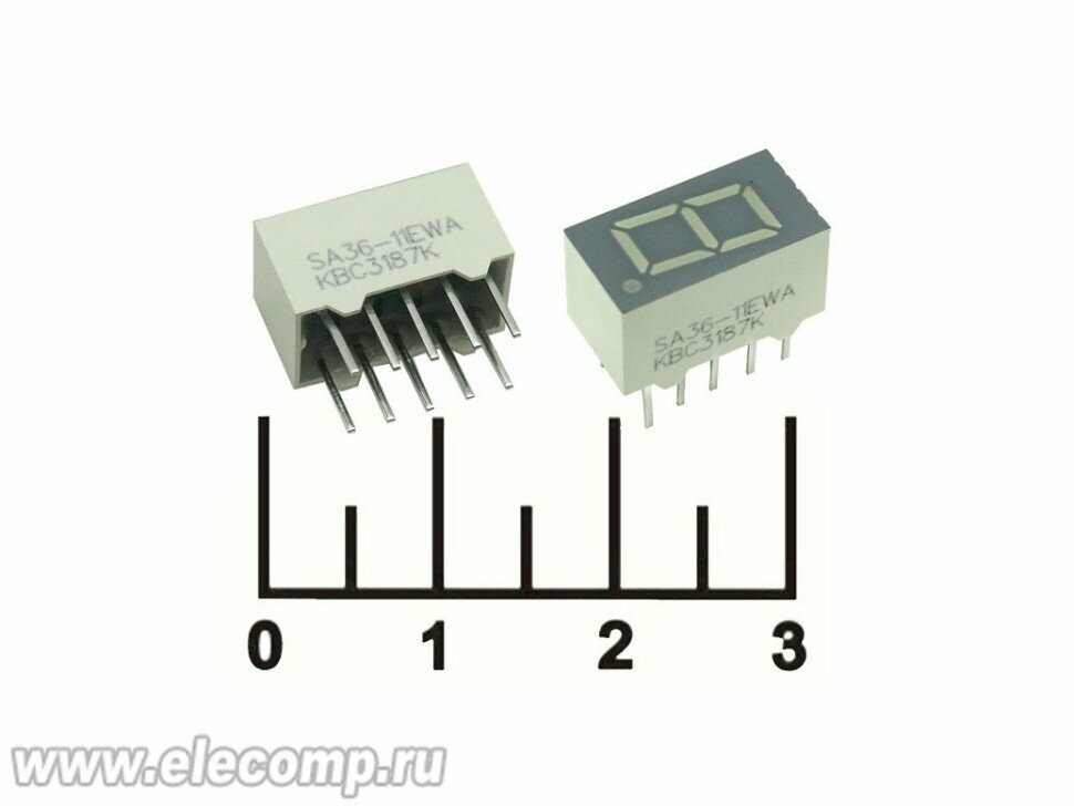 Индикатор SA36-11EWA красный 1 разряд 9.14мм (0.36") ОА