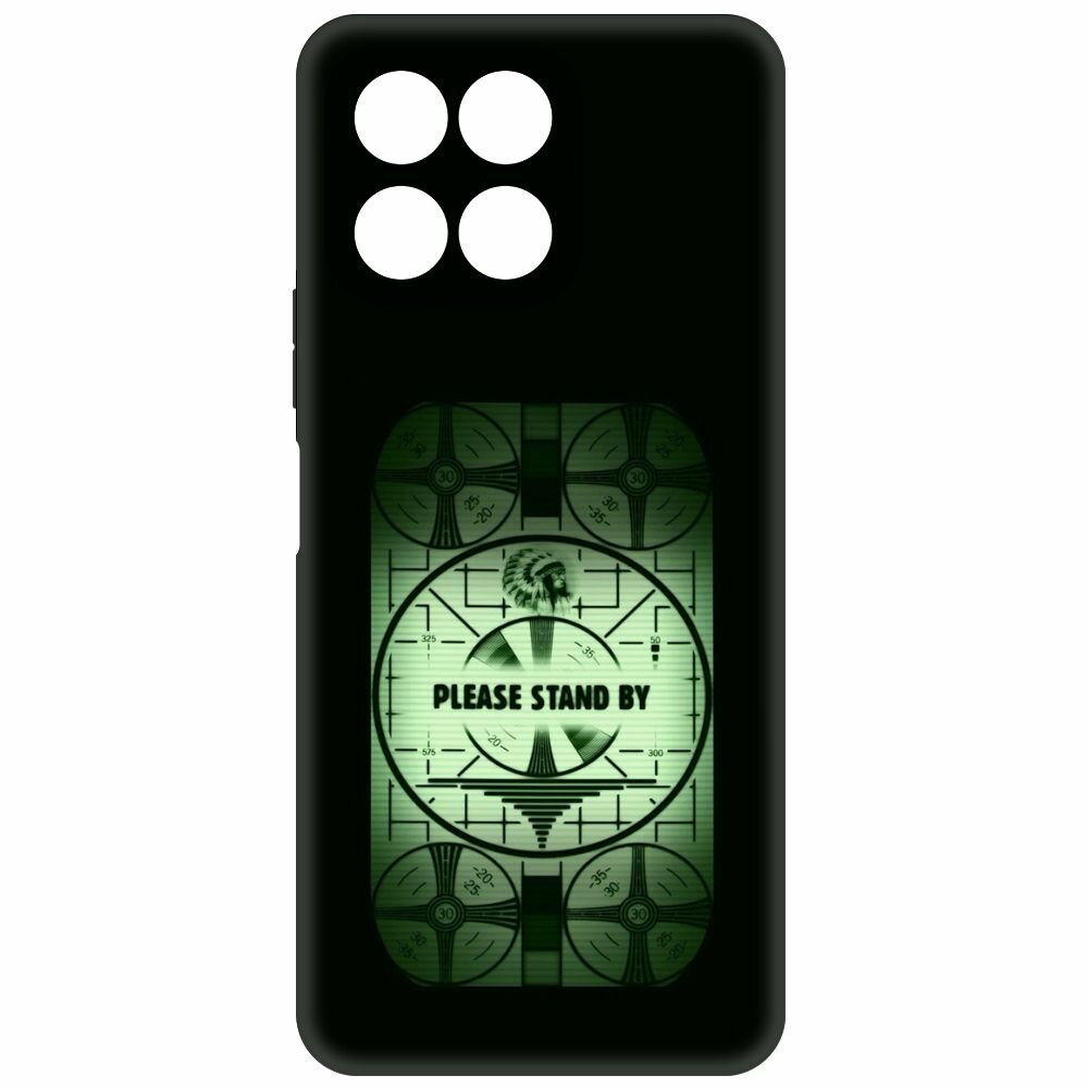 Чехол-накладка Krutoff Soft Case Фоллаут (Fallout) - Пожалуйста, подождите для Honor X8 5G черный