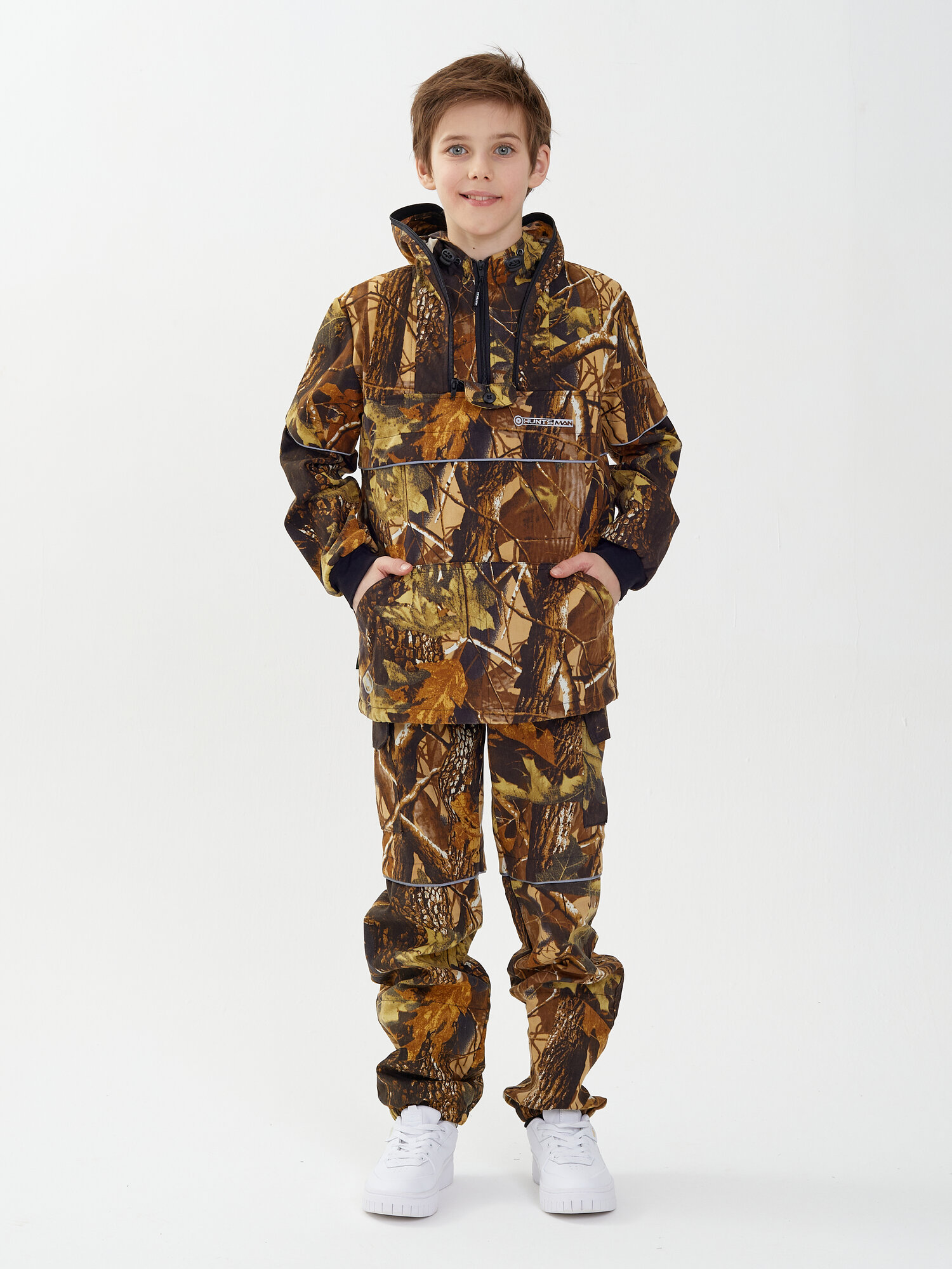 Костюм летний Антигнус-Люкс детский, ткань твил-пич, цвет светлый лес, р.32-34/122-128