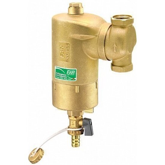 Грязеуловитель Far с поворотным соединением, 1 1/4"(ВВ) с магнит.