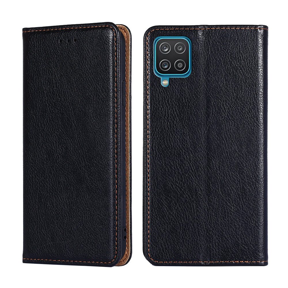 Чехол-книжка MyPads для Samsung Galaxy A12 (SM-A125F) / Самсунг А12,(черный)