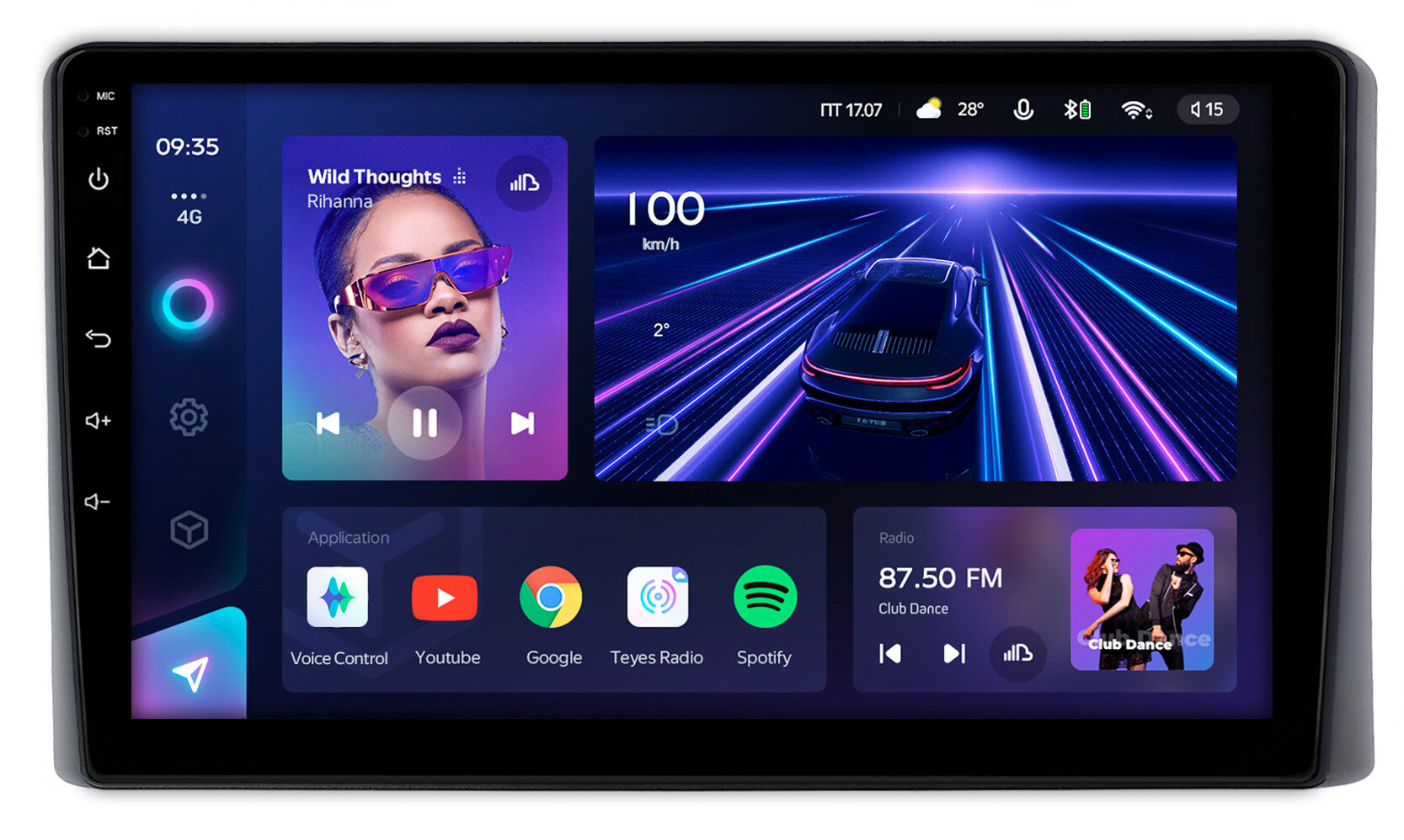 Штатная магнитола Teyes CC3 6/128 10" RM-10-1880 Ford F-150 14 2020-2024 Android 10 (4G-SIM, DSP, QLed)