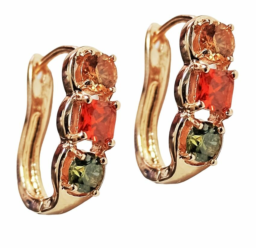 Серьги, циркон