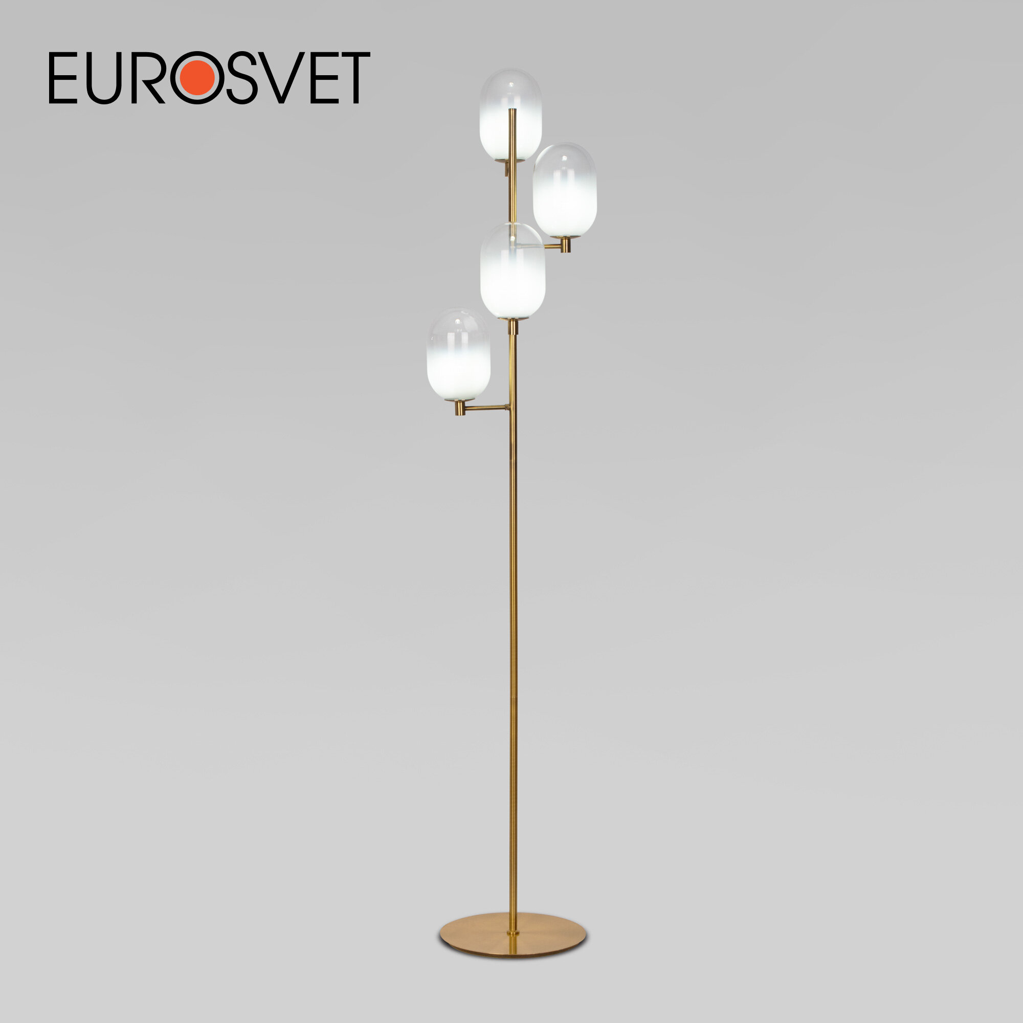 Торшер / Напольный светильник Eurosvet Loona 01161/4, G9, цвет латунь