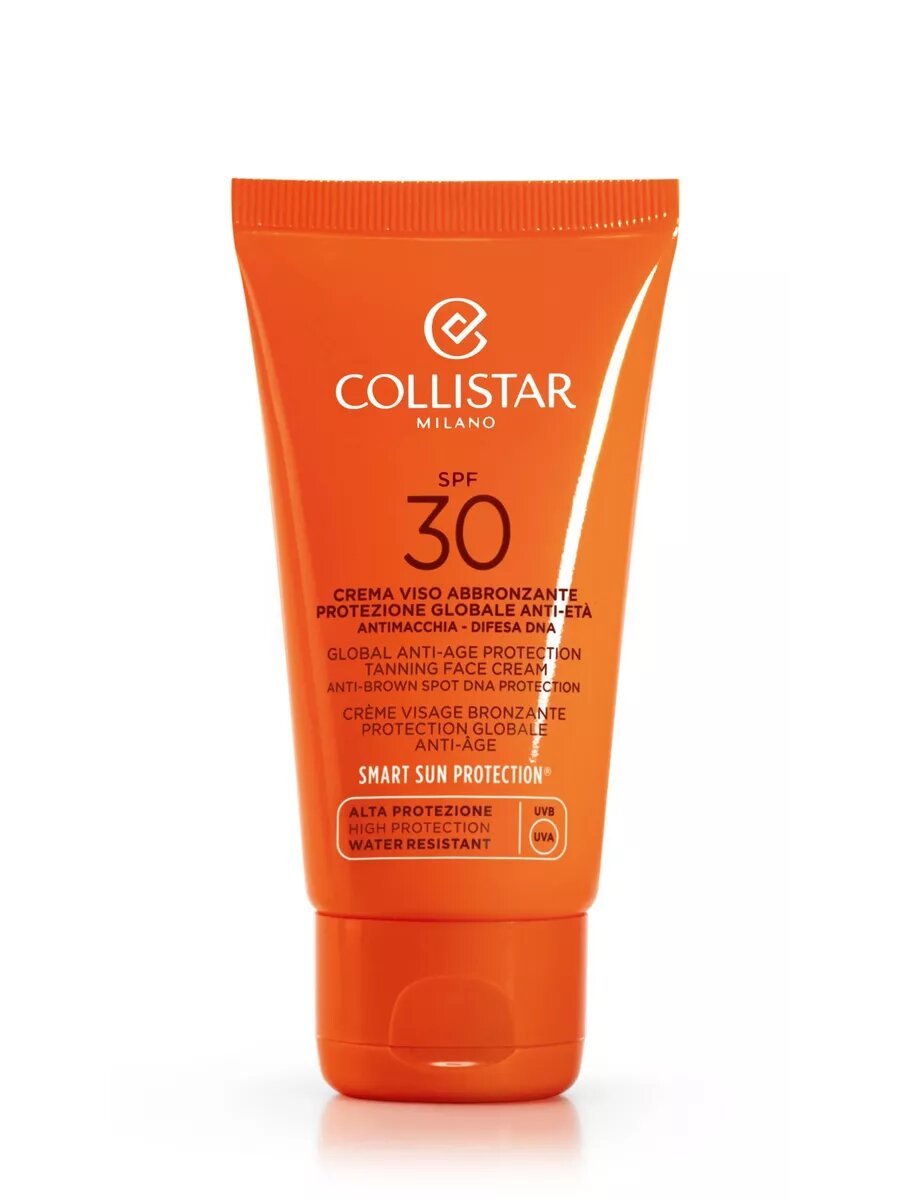 Солнцезащитный крем Collistar, Global Anti-Age, для лица, SPF 30