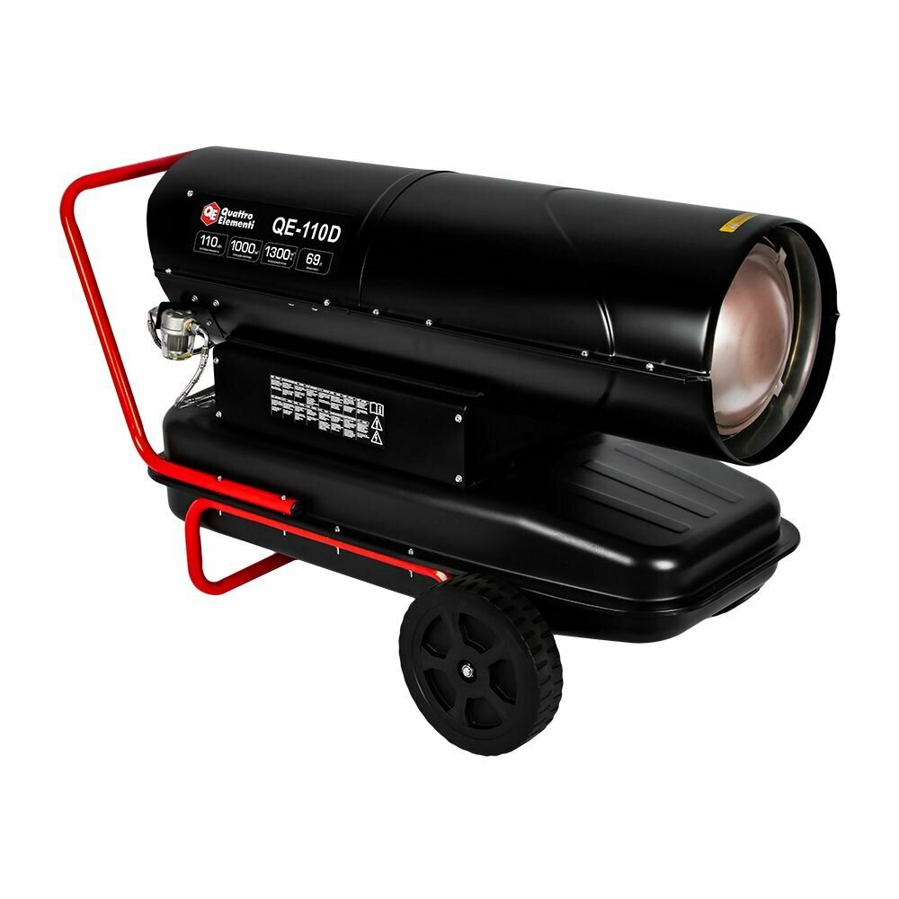 Нагреватель воздуха дизельный прямого нагрева QUATTRO ELEMENTI QE- 110D (110кВт, 1300 м. куб/ч), шт