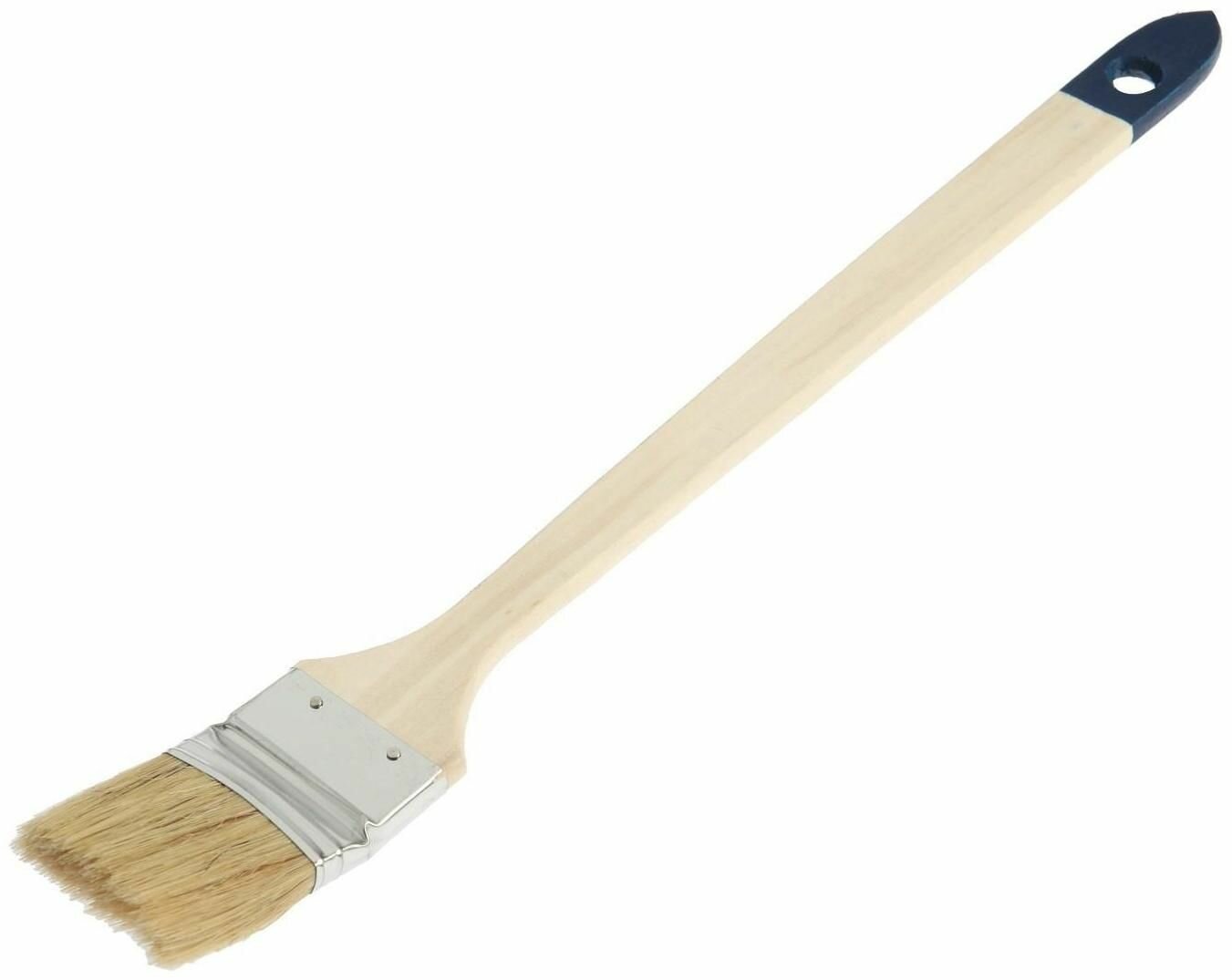 Кисть радиаторная тундра, натуральная щетина, деревянная рукоятка, 2", 50 мм