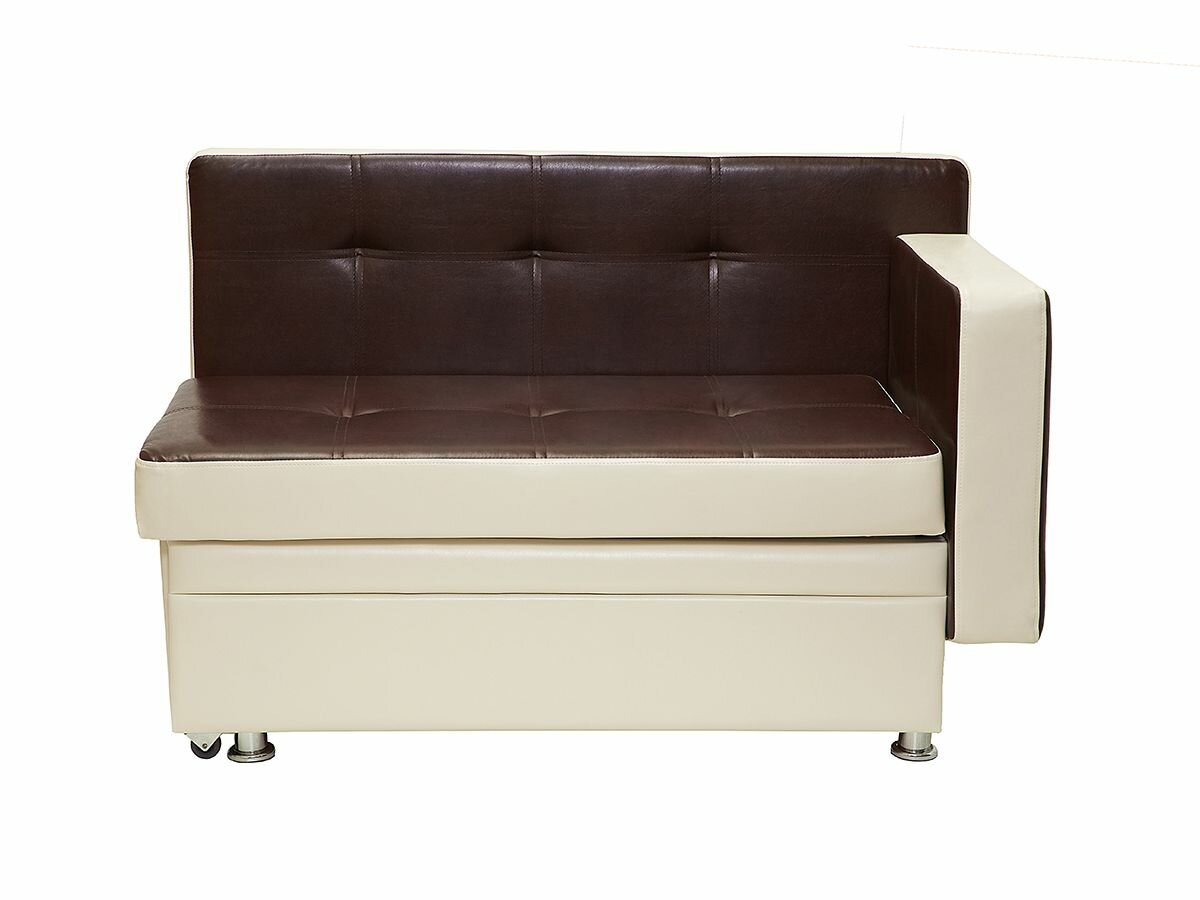 Диван-кушетка для дома квартиры дачи Нагария со спальным местом 820*670*1250 правый коричневый