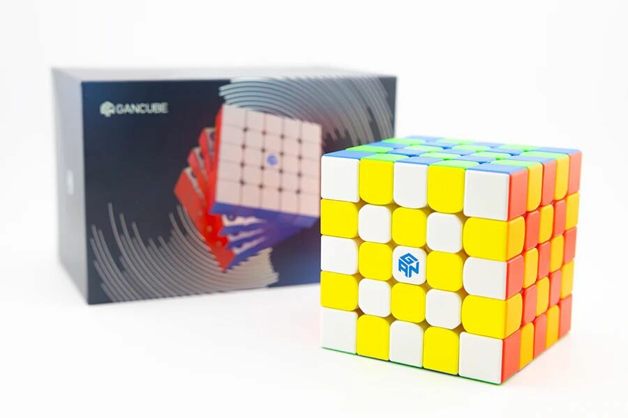 Кубик Рубика магнитный Gan 562 5x5 Magnetic Matte, цветной пластик