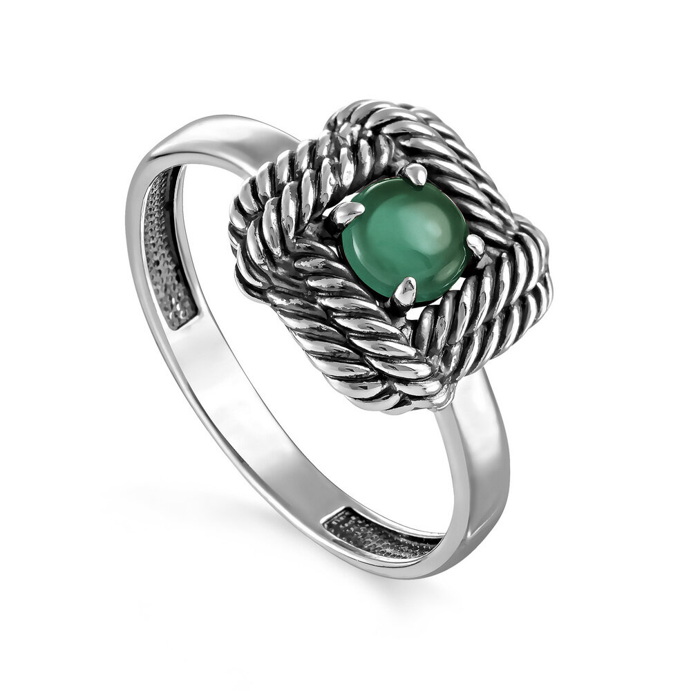 Кольцо, серебро, 925 проба, оникс