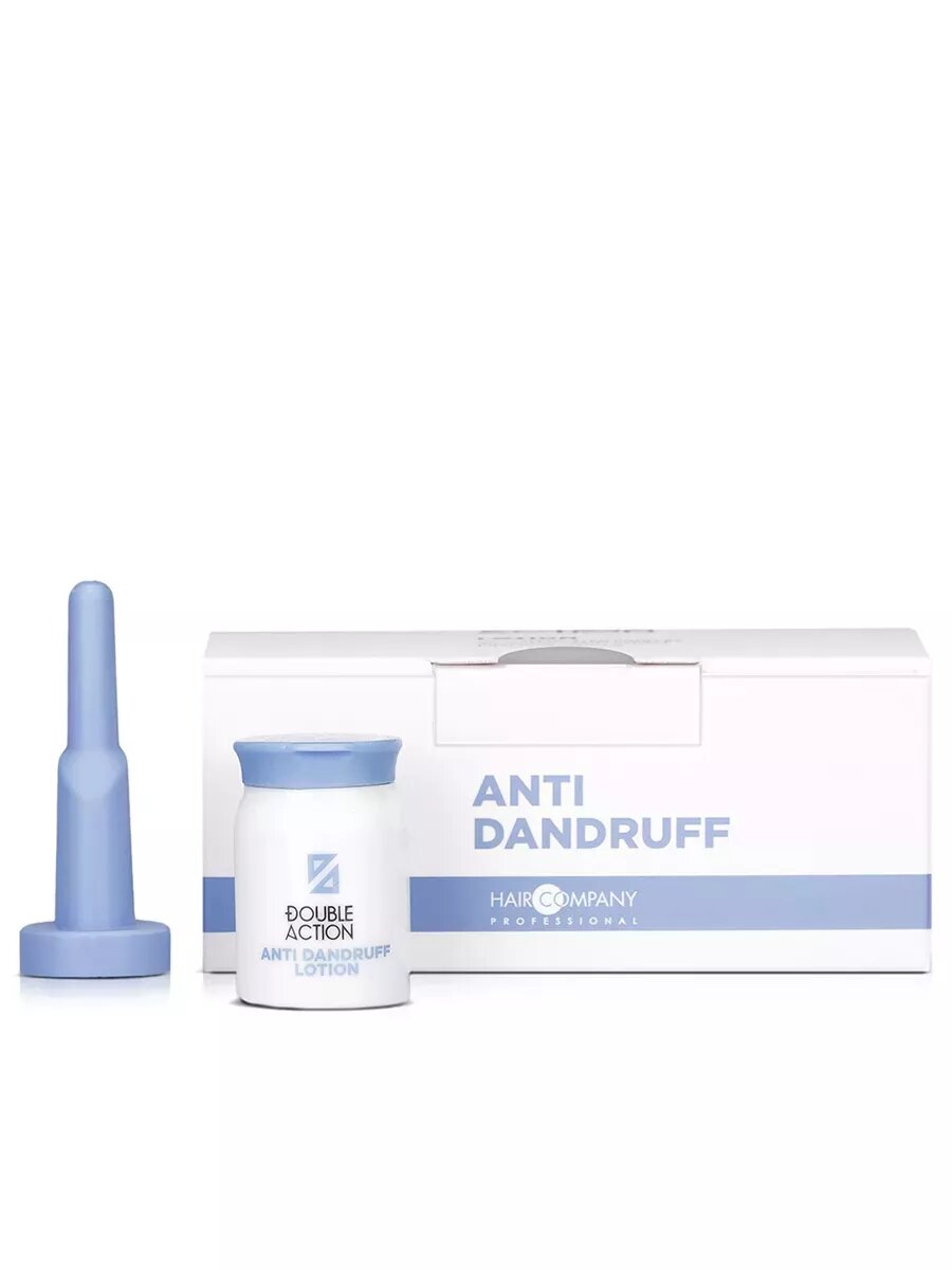 Лосьон против перхоти HAIR COMPANY PROFESSIONAL DOUBLE ACTION, 10 мл x 10 шт